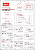 Rubber Stamp Size Reference Charts | Stamp-Connection.com
