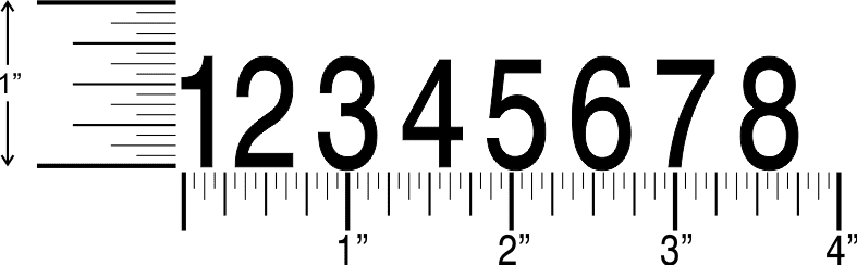 #6-8 Number Stamp (11/16") | Stamp-Connection.com