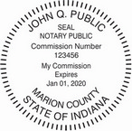 Shiny 542R Round Indiana Notary Stamp Made Daily Online!