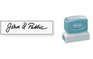 Custom Signature Rubber Stamps Made Daily Online